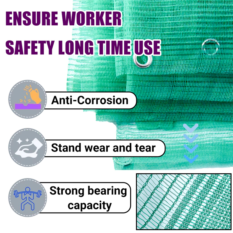 Construction 100% HDPE Material Scaffold Safety Netting Debris Netting ...